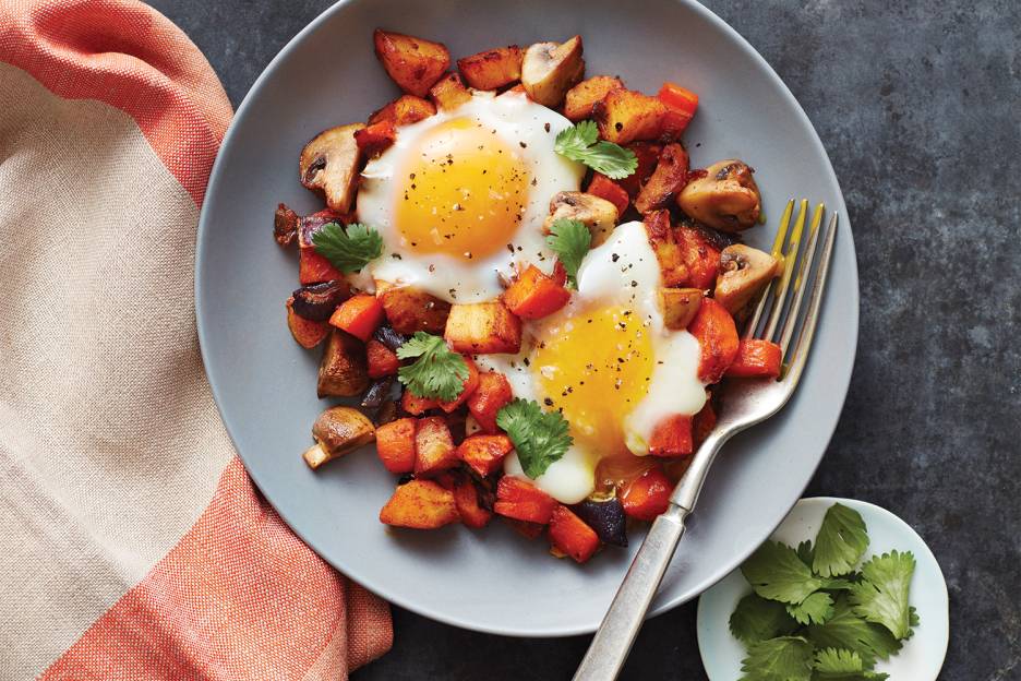 Veggie Hash with Eggs | Taste For Life
