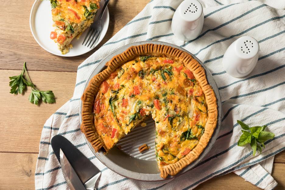 Spring Vegetable Quiche | Taste For Life