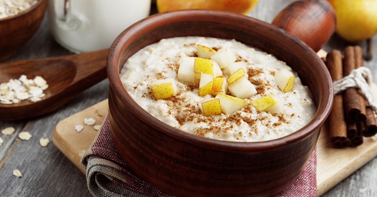 Cinnamon Pear Oatmeal | Taste For Life