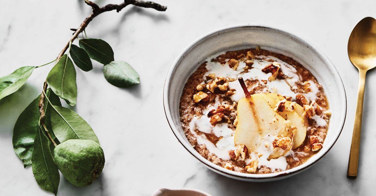 Spiced Pear Porridge | Taste For Life