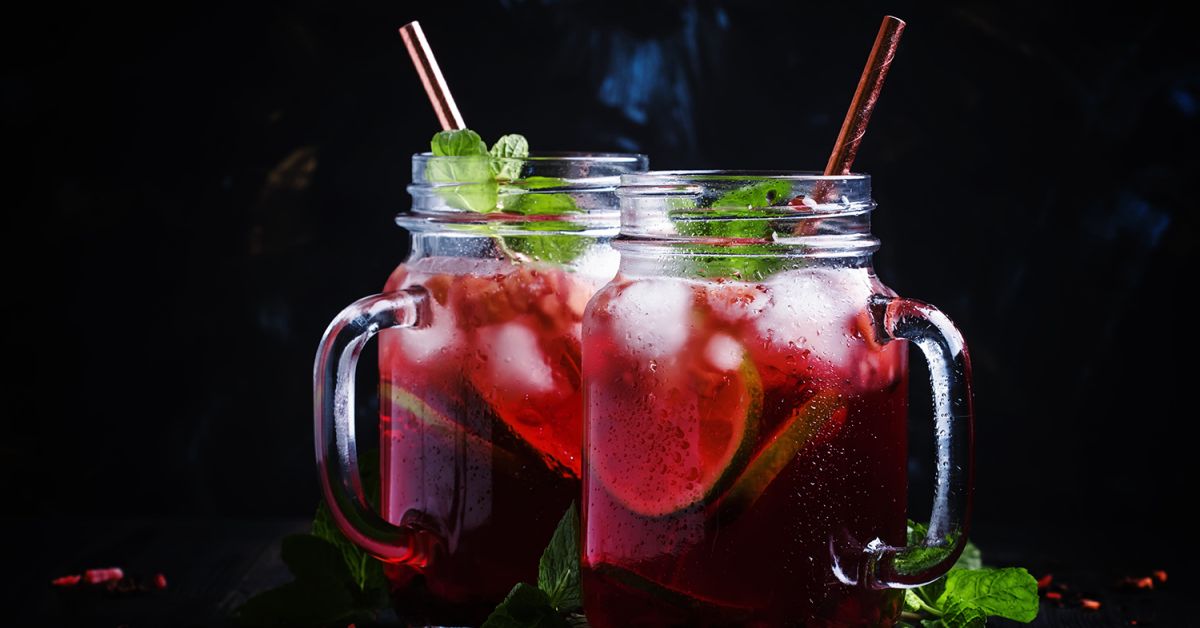 Hibiscus, Rose & Mint Sun Tea | Taste For Life