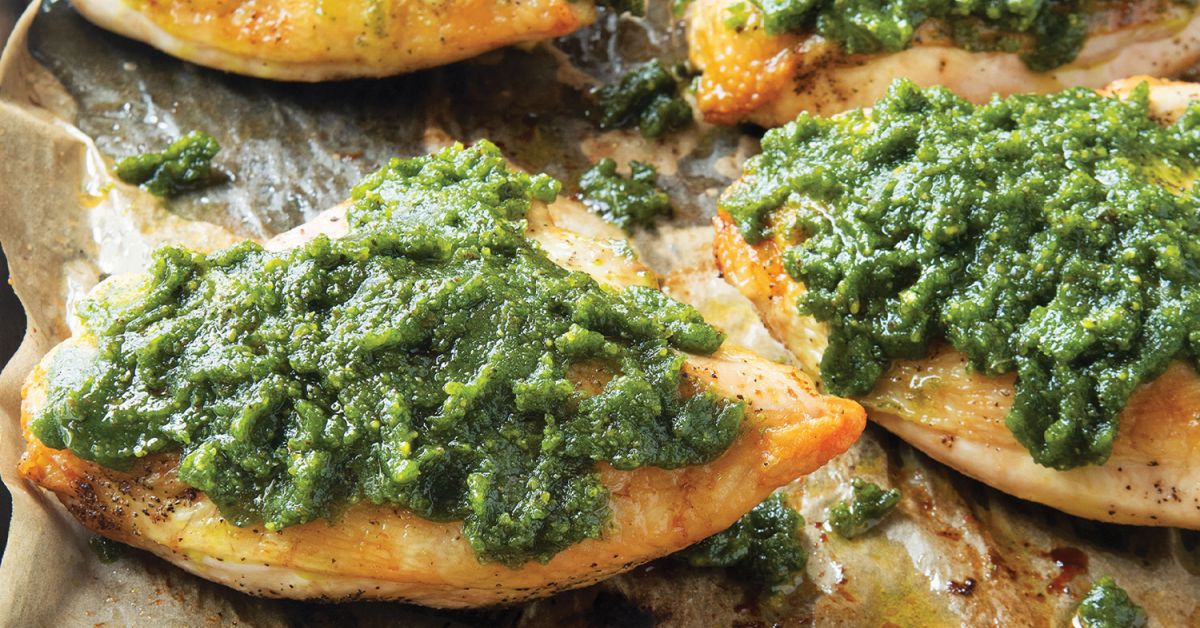 Pistachio Pesto Chicken Breast | Taste For Life